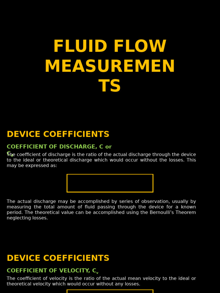 Lec 06 - Fluid Flow Measurements | PDF