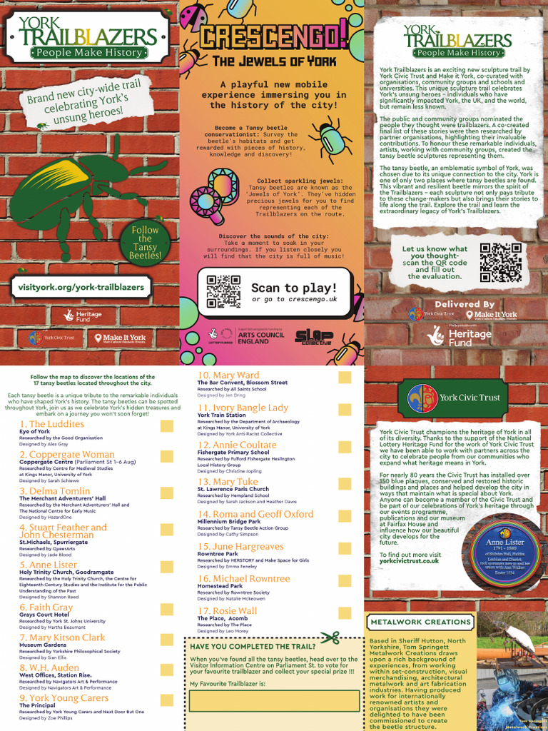 York Trailblazers Trail Leaflet | PDF