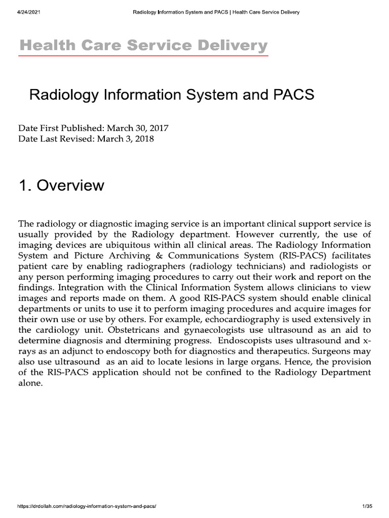Pacs Architecture | PDF Pacs Architecture | PDF