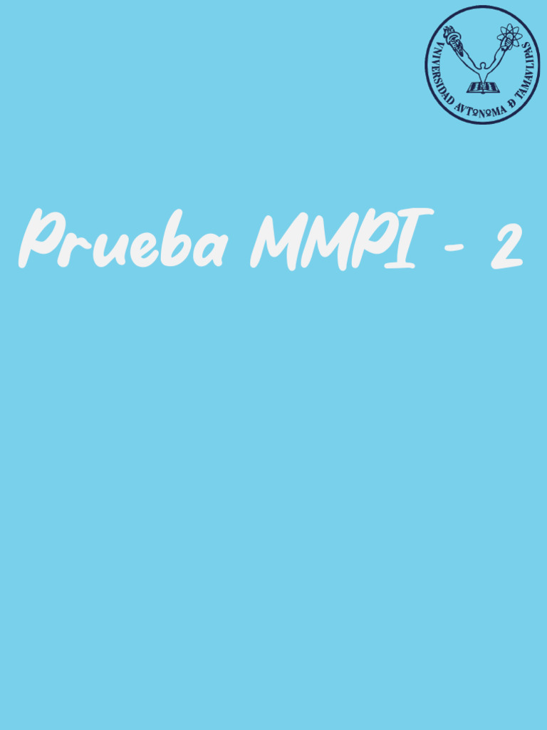 Mmpi - 2 | PDF