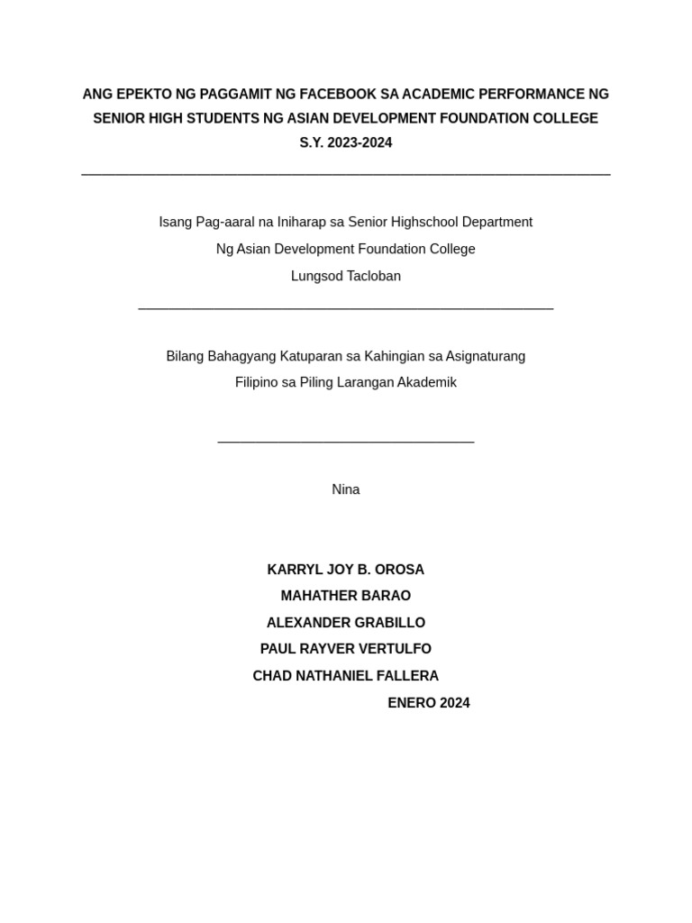Filipino Research | PDF