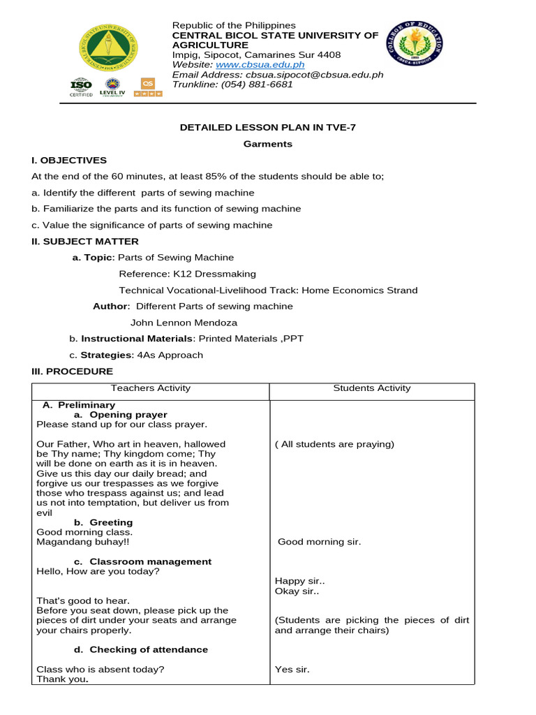 Magdaong Lesson Plan 2 | PDF