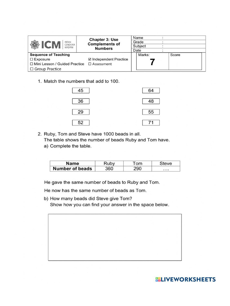 Chapter 3 Addition and Subtraction | PDF