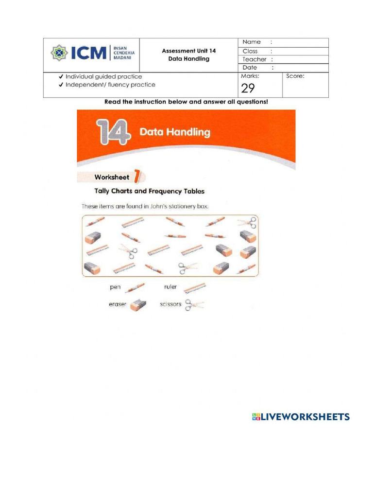 Assessment Unit 14 Data Handling | PDF