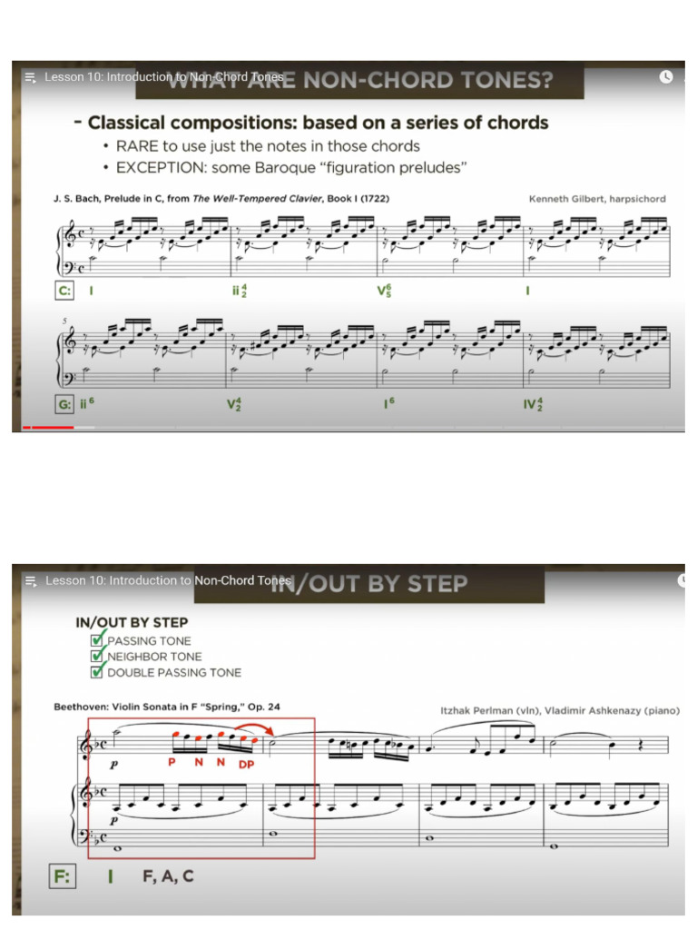 Non-Chord Tones | PDF