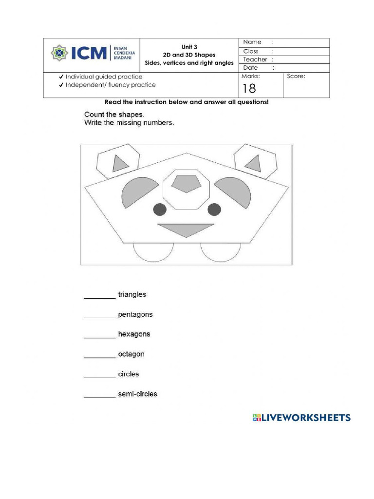 Unit 3 2D and 3D Shapes | PDF