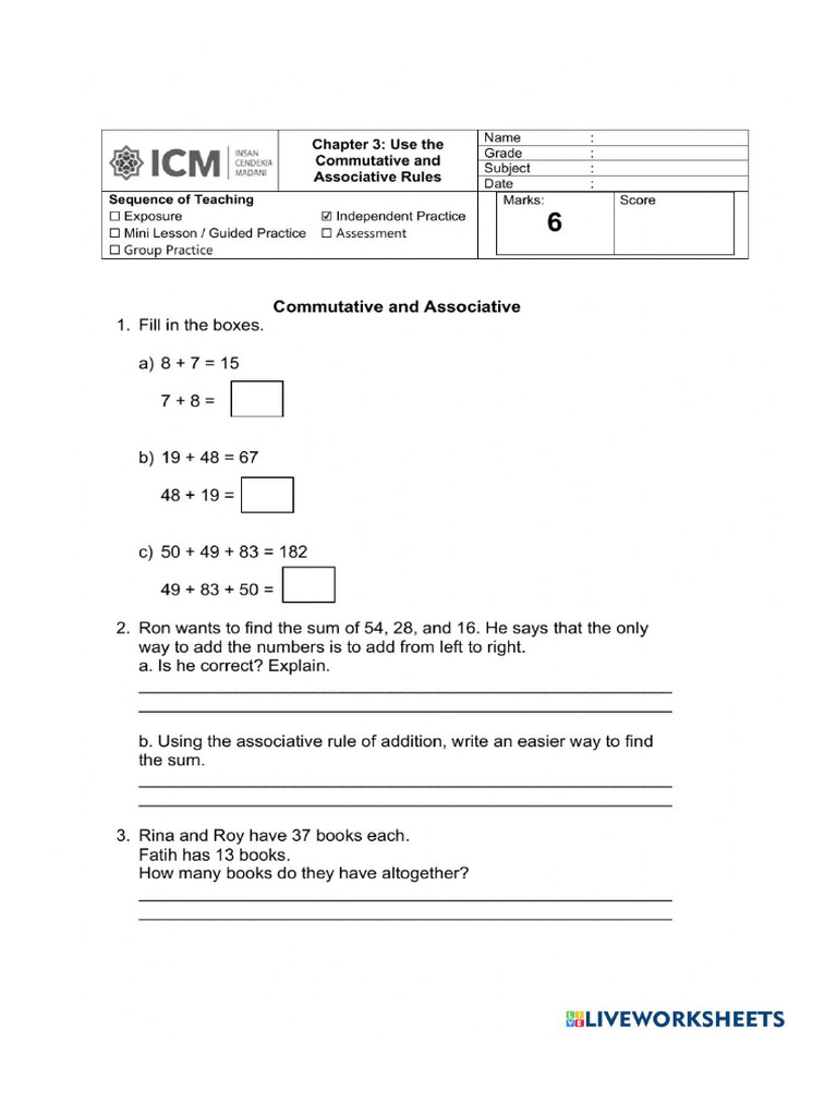 Chapter 3 Addition and Subtraction | PDF