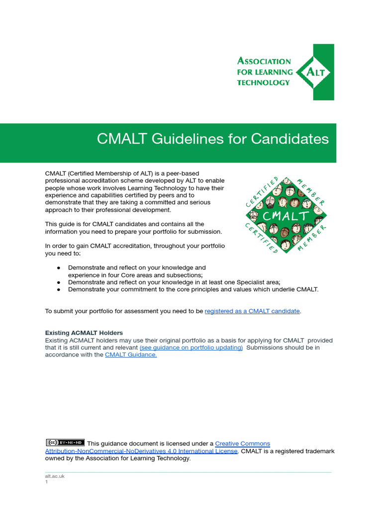 CMALT Guidelines 2019 | PDF
