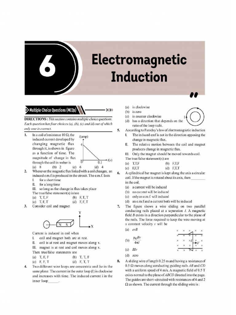 Electromagnetic-Induction (1) | PDF