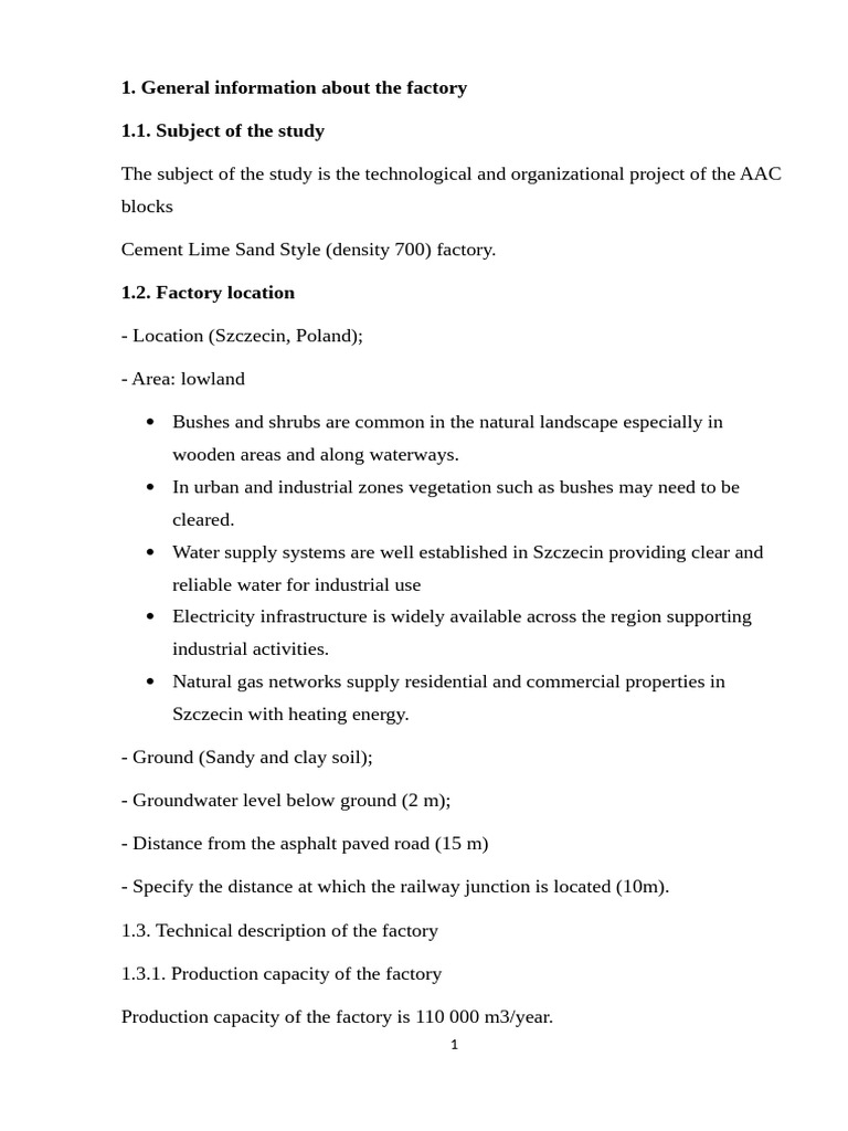 Technology of Building Products Project | PDF