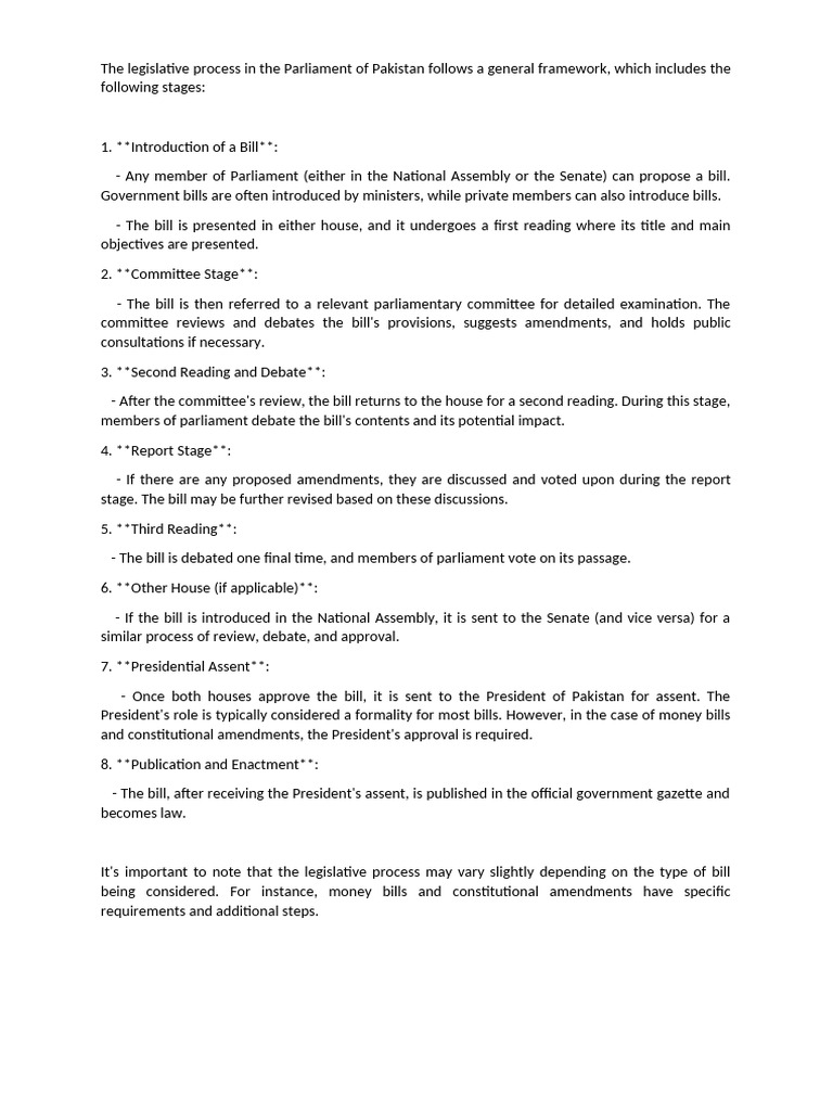 How Legislation Made | PDF