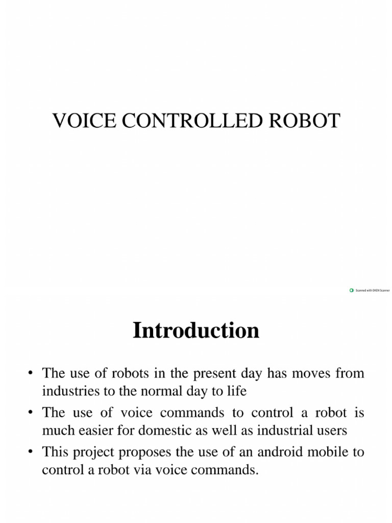 Elementz - 0797018001469441810voice Controlled Robot | PDF