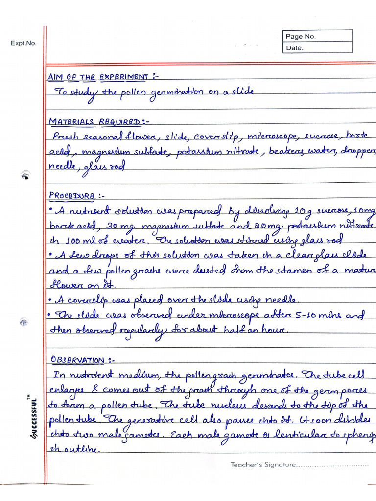 Biology Practical | PDF