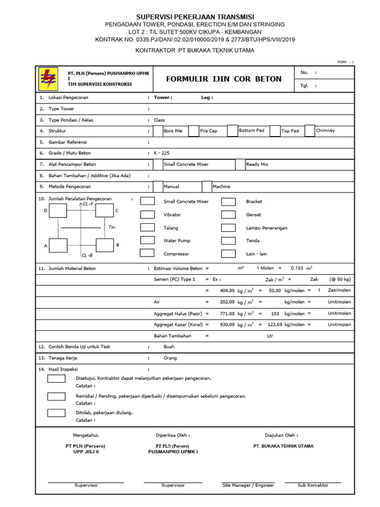 Form Cor Beton SUTET Lot 2 | PDF