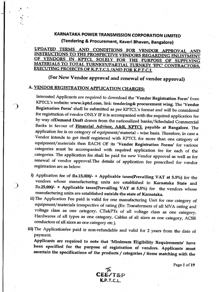 Vendor Approval Guidelines | PDF