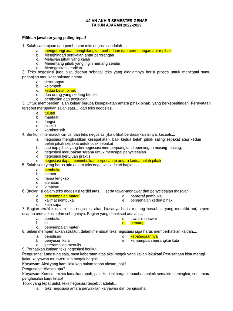 Entry Ujian Akhir Semester Genap | PDF