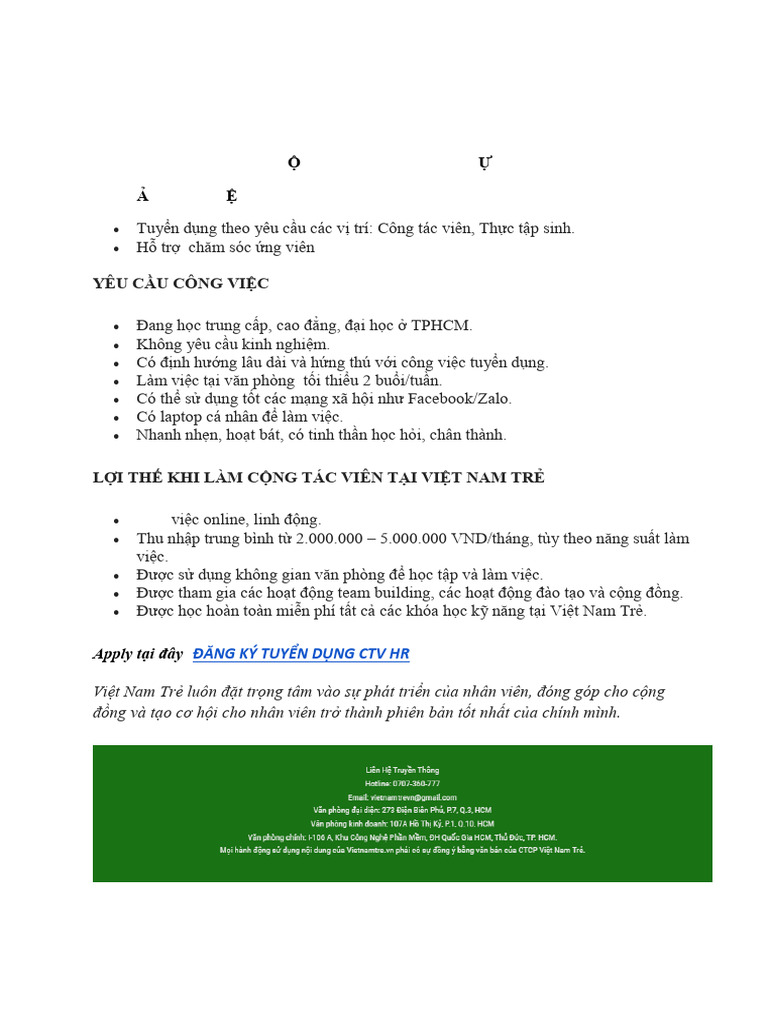 JD C NG Tác Viên Nhân S | PDF