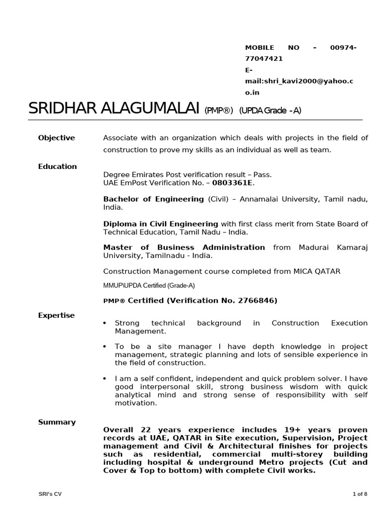 SRIDHAR .Civil Engg. | PDF