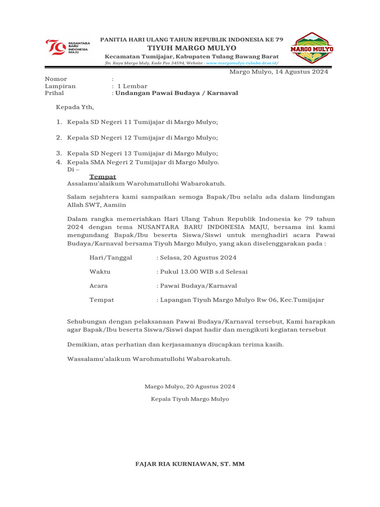 Undangan Karnaval | PDF