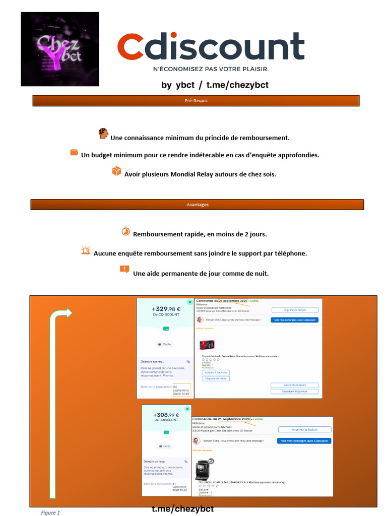 Remboursement Cdiscount 24h by Ybct | PDF