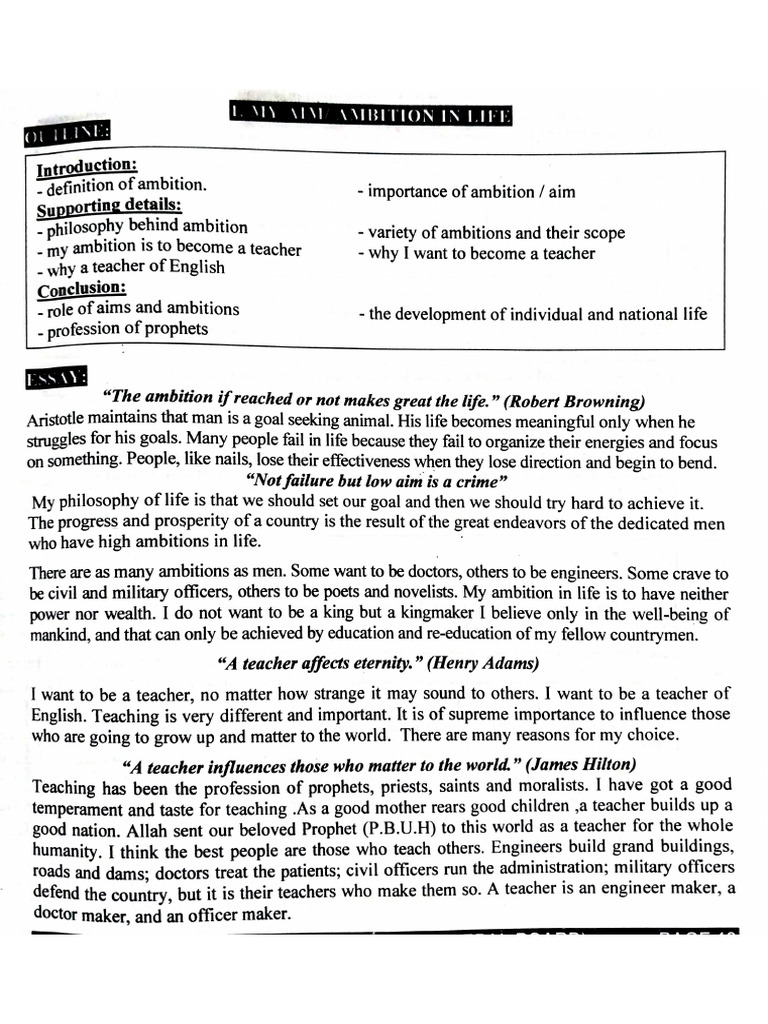 English Essays 2nd Year | PDF