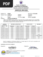 Sample Service Record DepEd | PDF | Government | Business