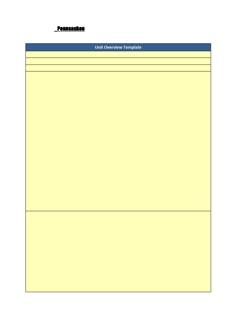 Math - Unit Plan Sample | PDF