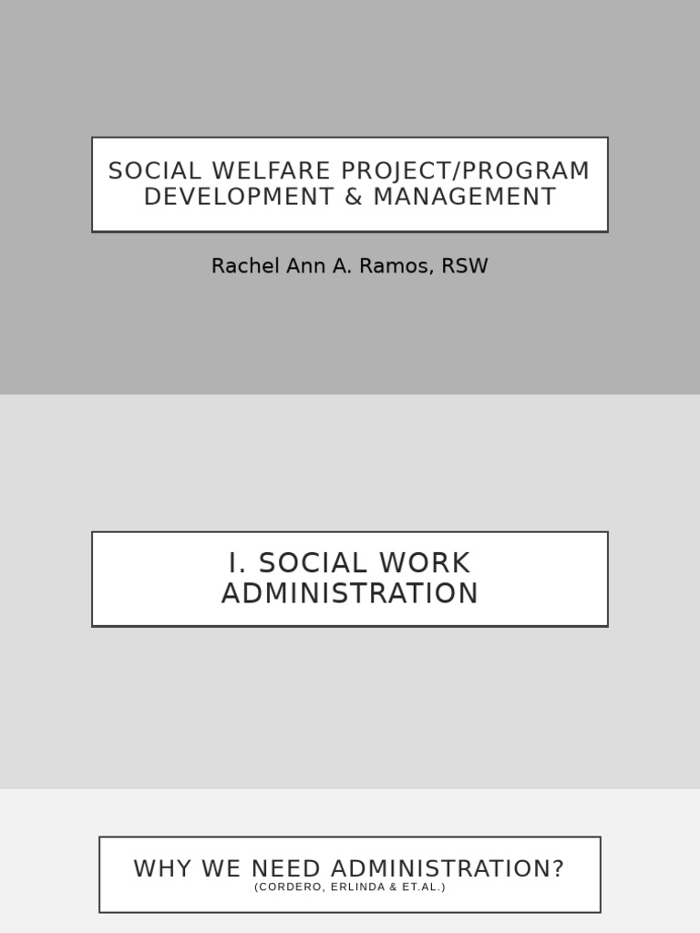 Social Welfare Project | PDF