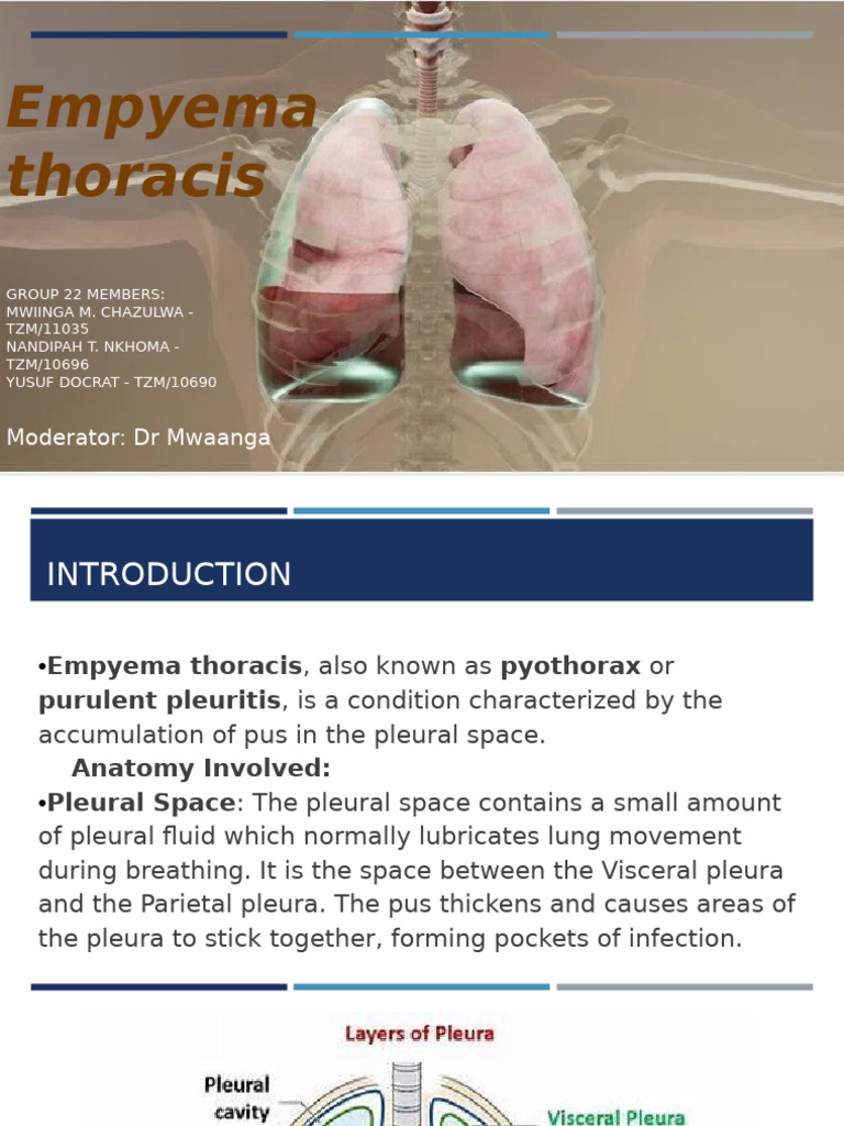 Empyema Thoracis | PDF