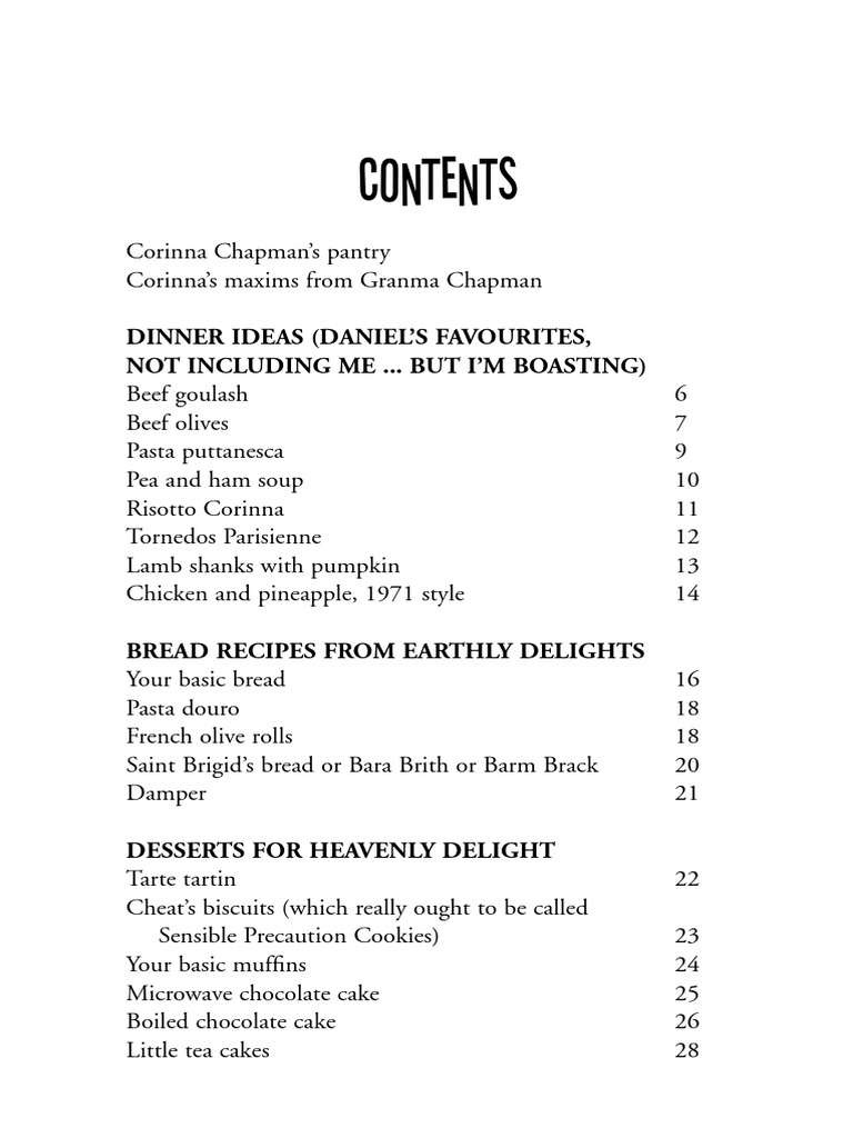 Corinna Recipebook | PDF