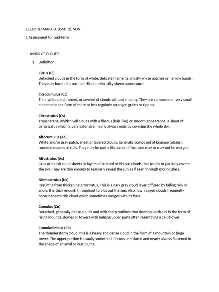 1st ASSIGNMENT MET-O 2MT | PDF