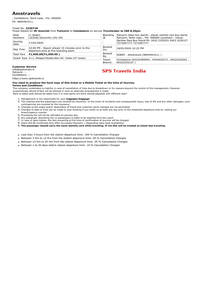 SPS Travels India - Ticketsimply - Simply Manage Travels | PDF | Public ...