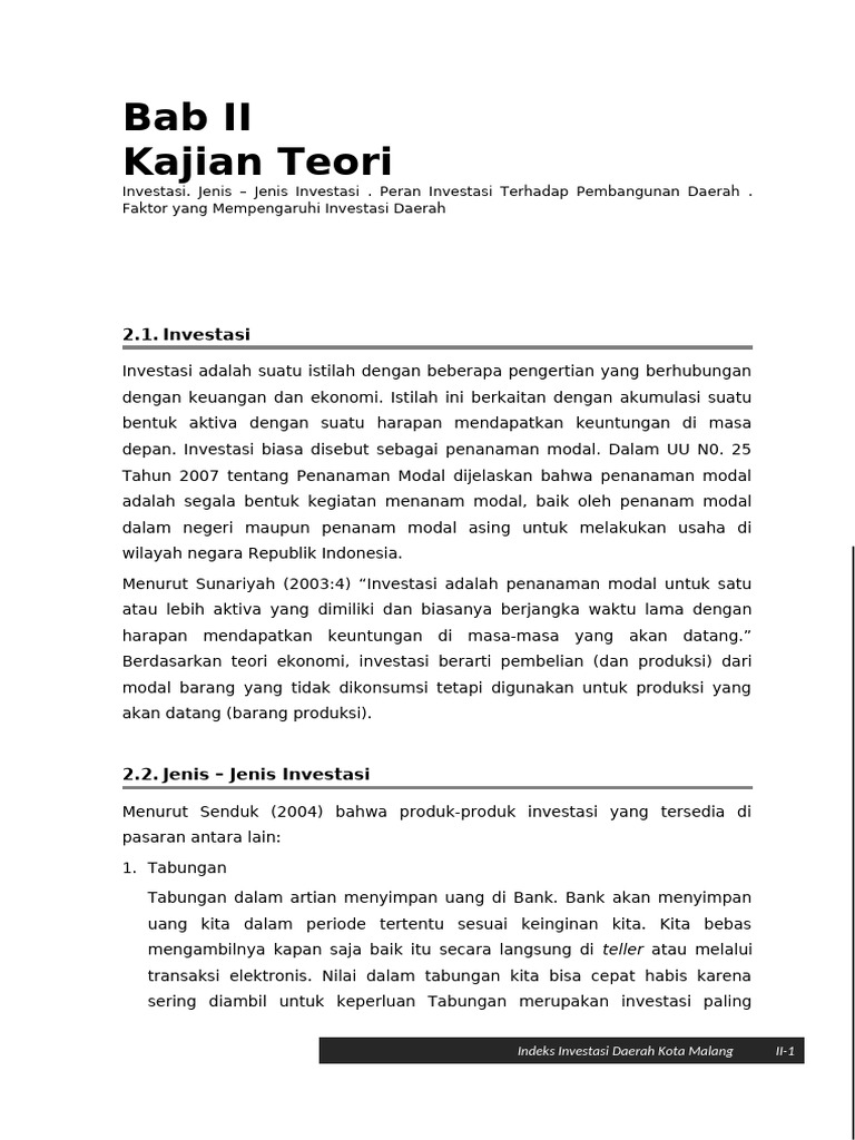 Bab 2 Kajian Teori | PDF