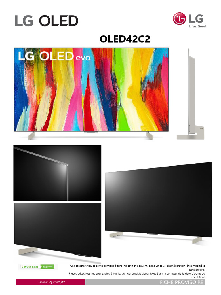 LG OLED evo 42" TV Features Overview | PDF | Hdmi | Display Technology