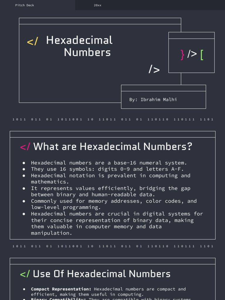 Hexa Decimal Number | PDF