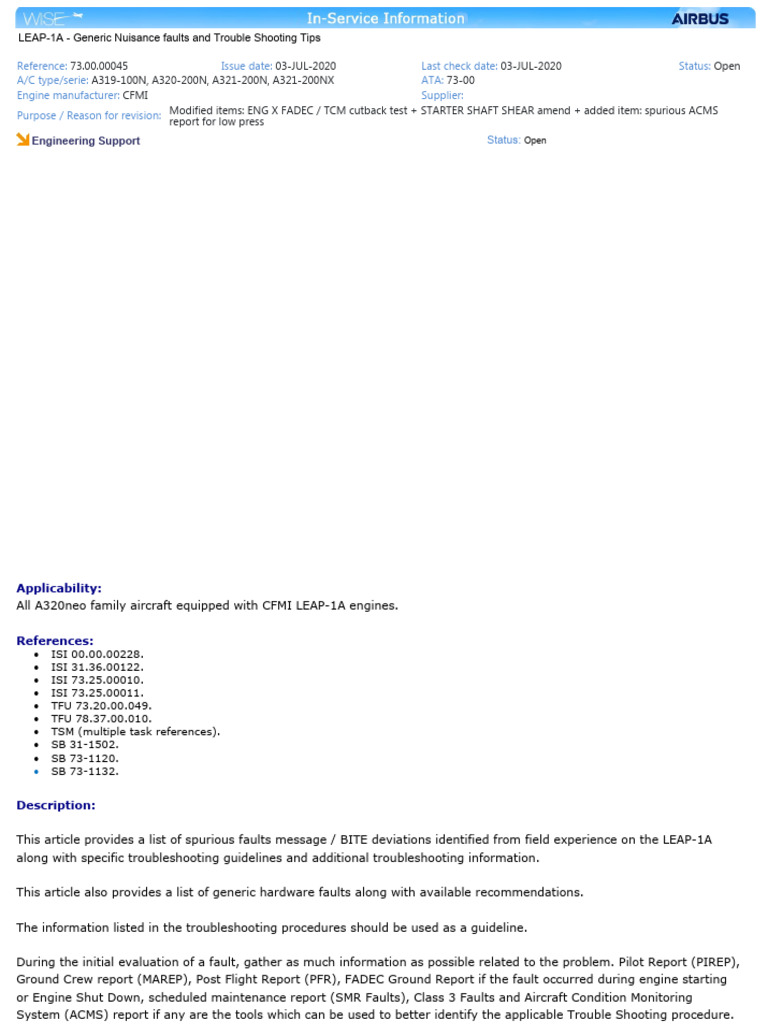 ISI Article 73.00.00045 Leap Spurious Faults | PDF