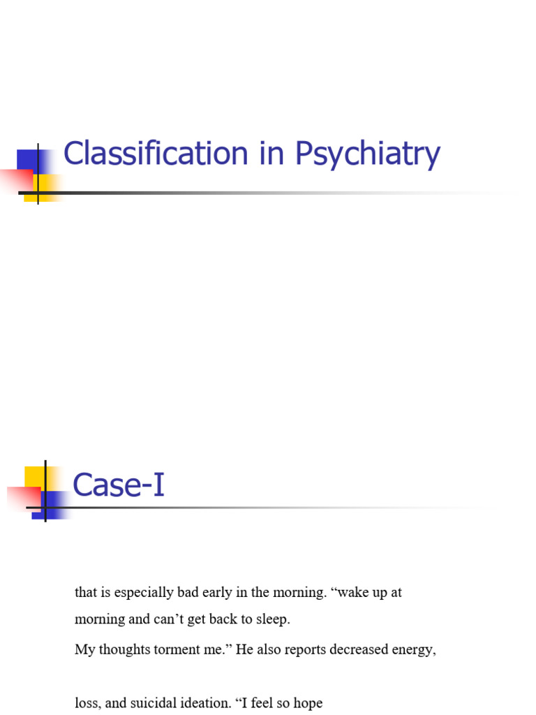 1 Classification in Psychiatry | PDF