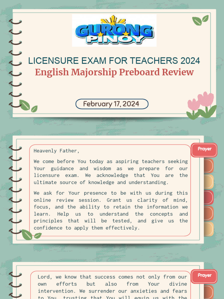 LET English Majorship Preboard #81-120 | PDF
