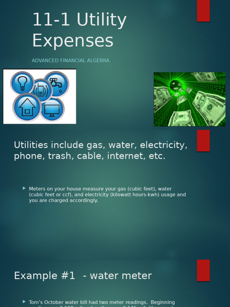 11-1 Utility Expenses | PDF