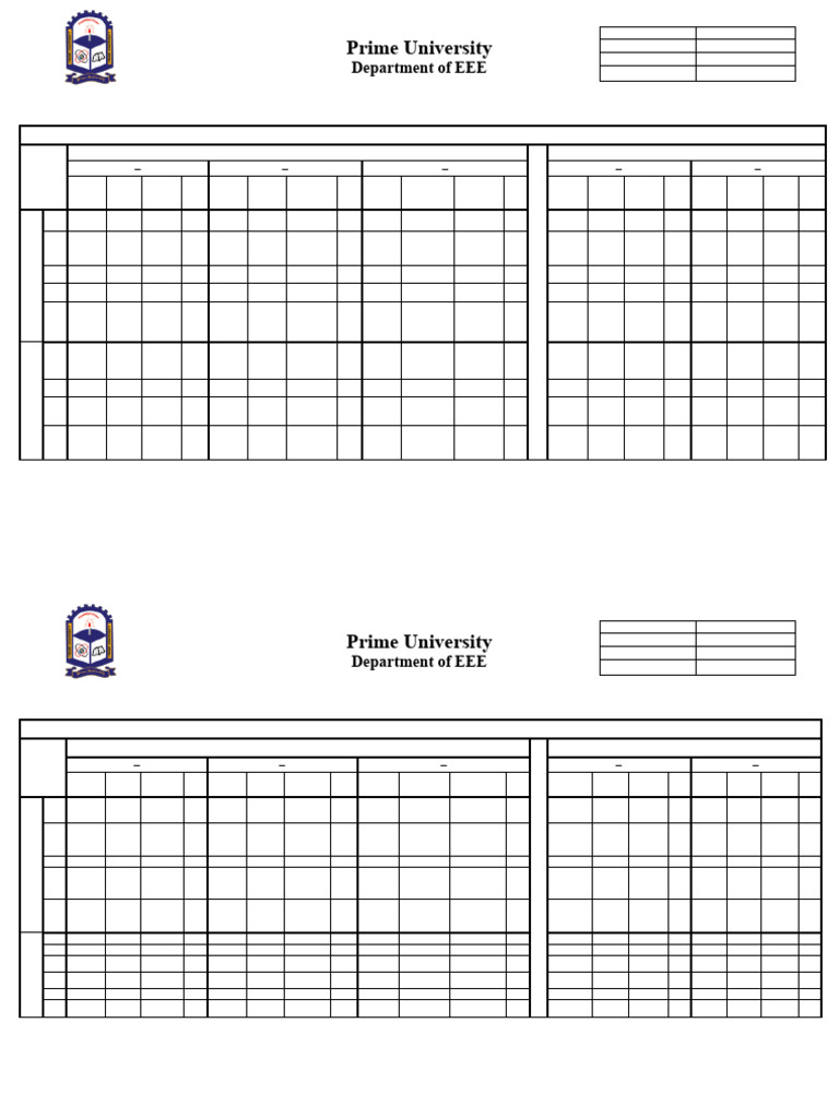 EEE Routine | PDF