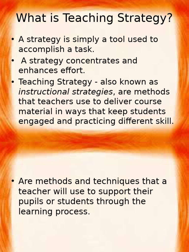 Common Teaching Strategies | PDF