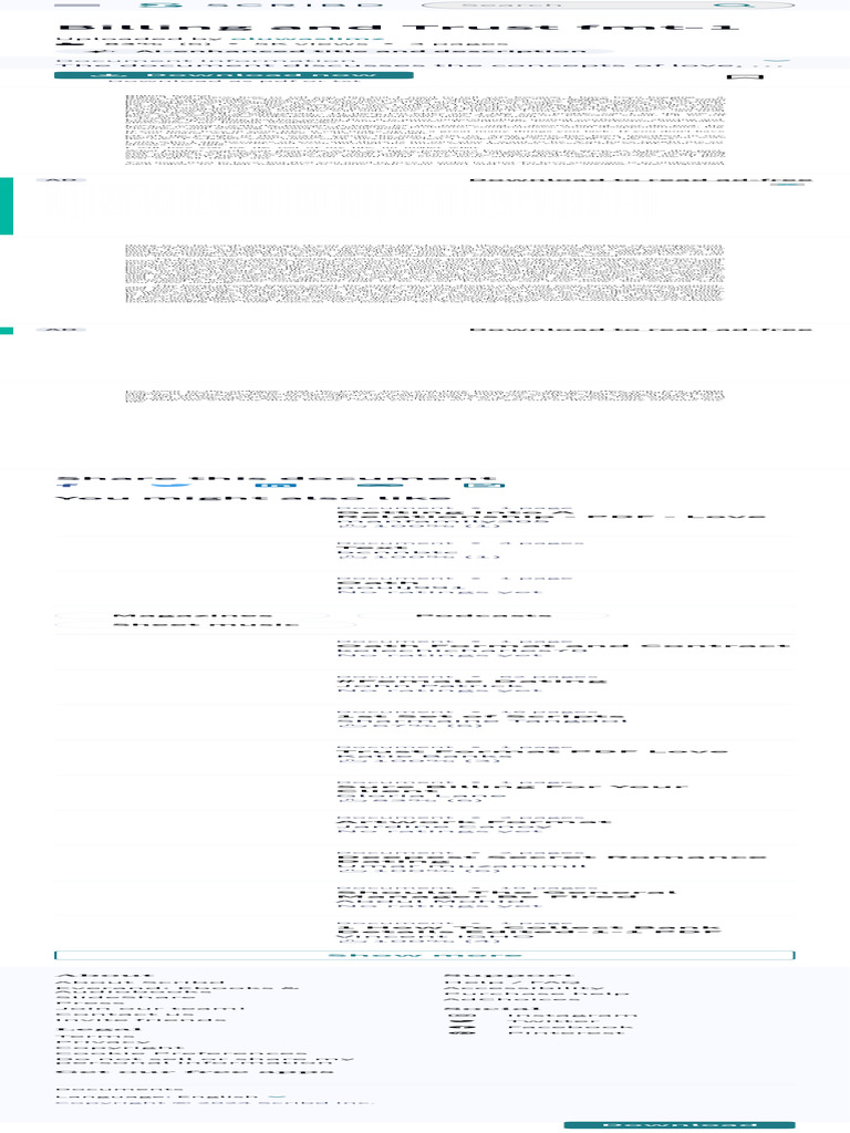 Billing and Trust Fmt-1 PDF Love Feeling | PDF