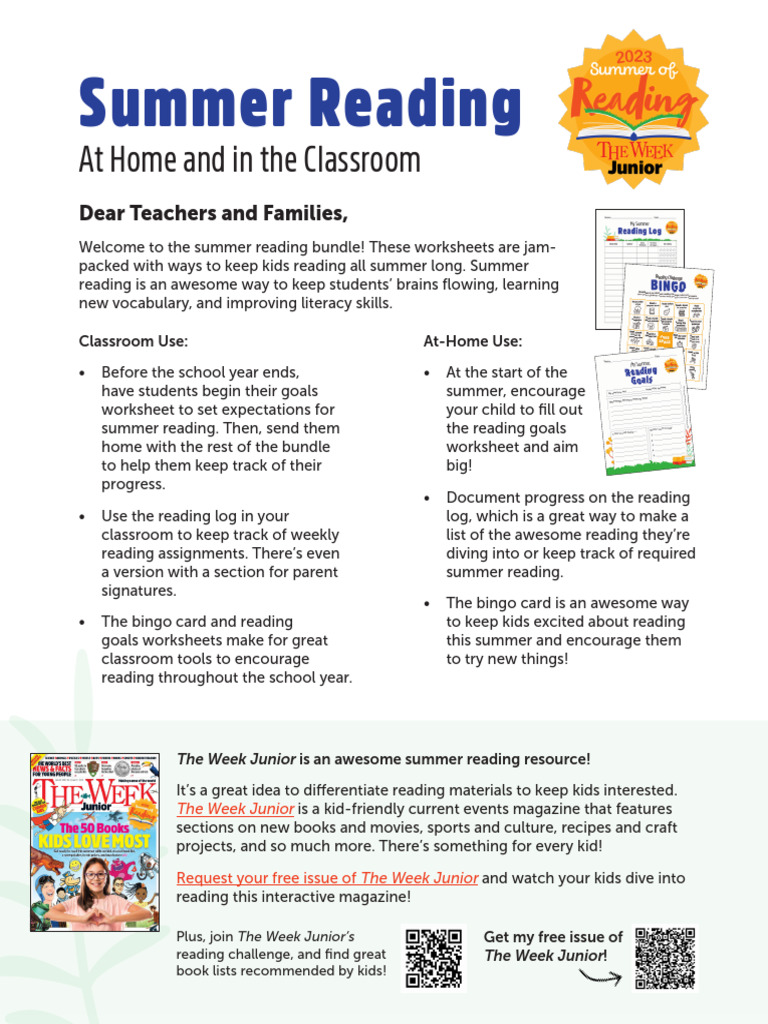 Summer Reading Log Bundle 2 | PDF