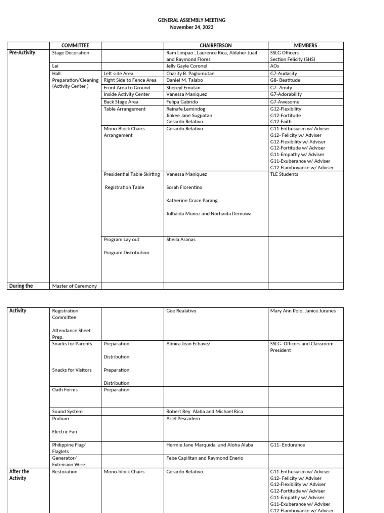 Gen - Assembly 2023 | PDF