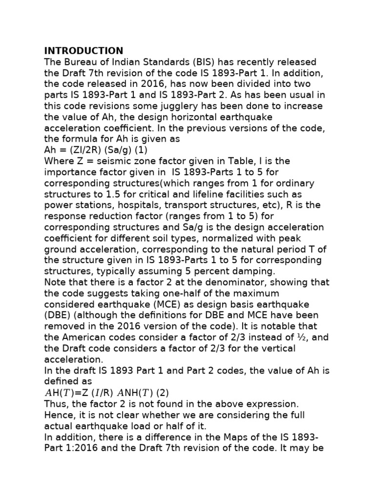 Assessment (DSHA) and Probabilistic Earthquake Hazard Assessment (PSHA ...