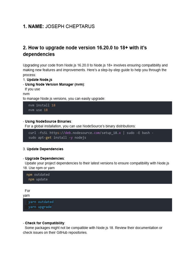 Node Js Update | PDF