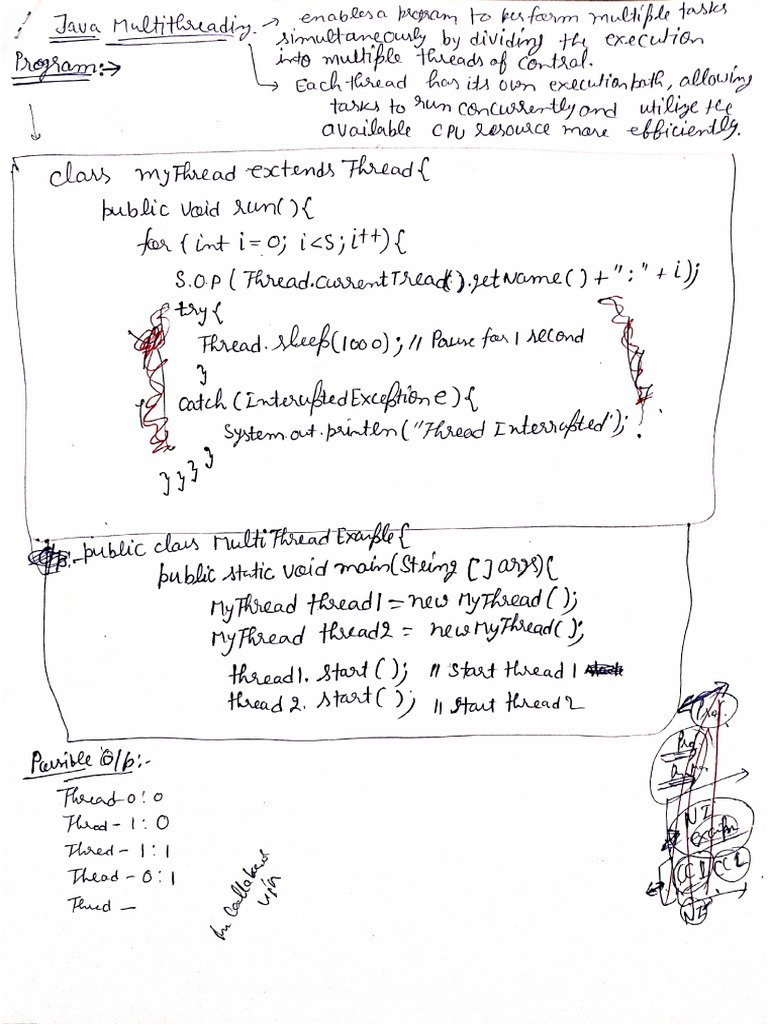 Multi Threading in Java | PDF Multi Threading in Java | PDF