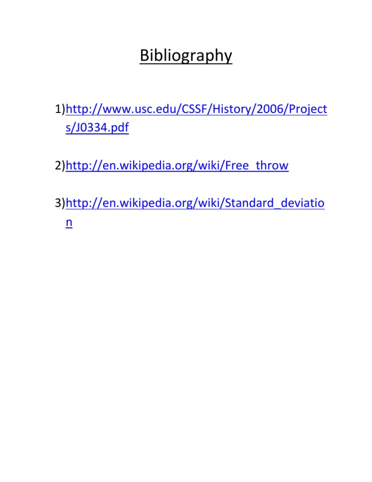 Bibliography For Science | PDF