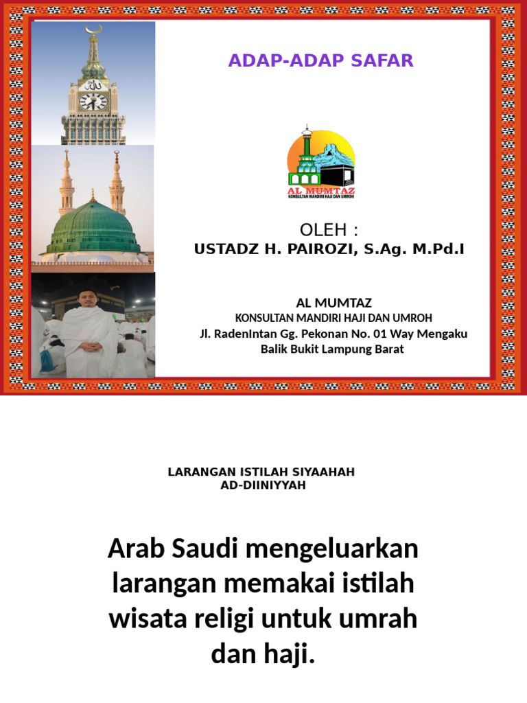 Adap Shafar (Perjalanan | PDF