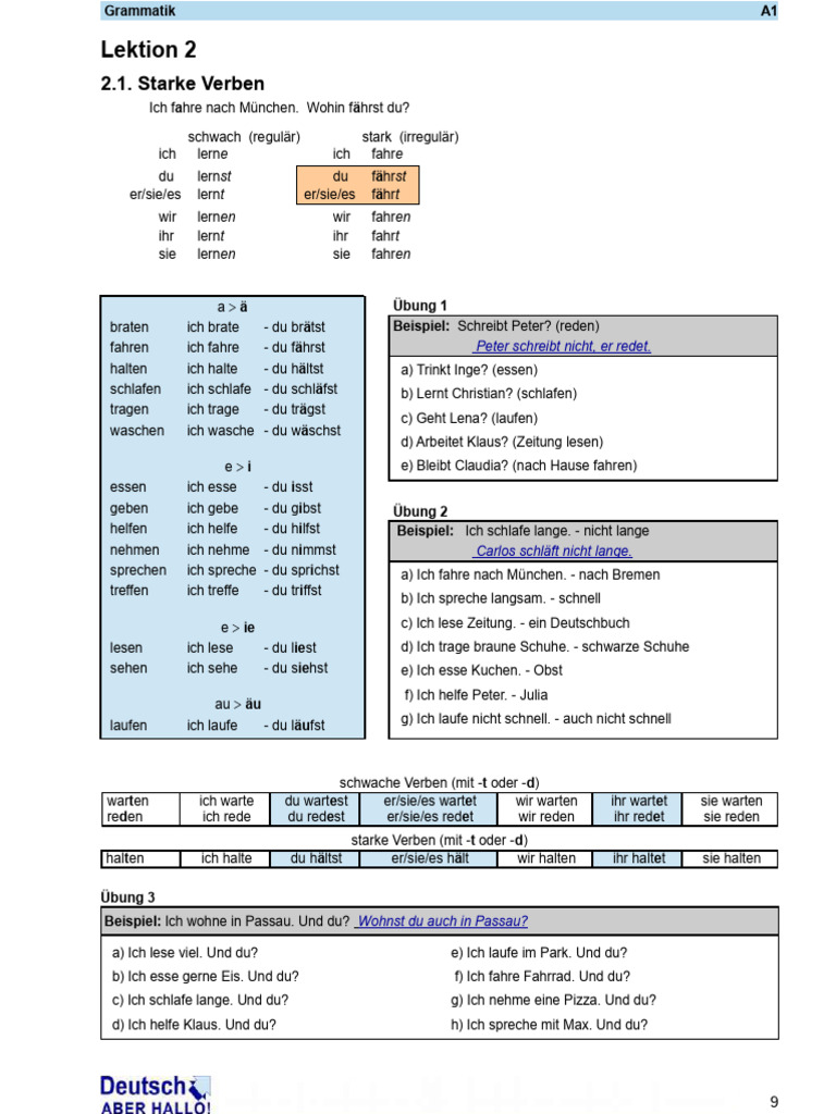 Unregel Verben | PDF